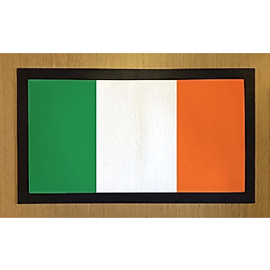 Rubber Bar Mat Bar Runner Irish Flag Spill Mat Gift Idea