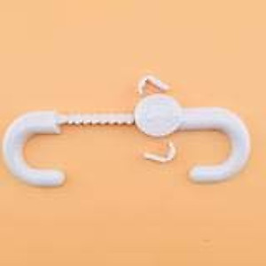 BabyProof Cabinet Lock, Ratcheting Sliding Lock, Adjustable Width, Add to Any Side-by-Side Cabinet, Toddler Safety, Child Protection Universal Easy Install and 1 Second Open for Adults, by KinderGard