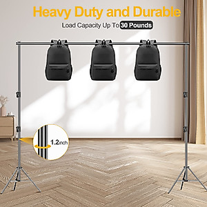 EMART Photo Video Studio 9.2 x 10ft Heavy Duty Background Stand Backdrop Support System Kit with Carry Bag for Photography
