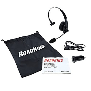 RoadKing RKING2000 Noise Cancelling Truck Driver Bluetooth Headset Wireless Headphones w/Mic