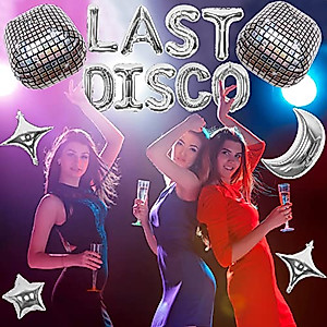 Last Disco Bachelorette Party Balloon Kit Sliver Pink Disco Bachelorette Party Supplies Western Cowgirl Bachelorette Party Decorations Disco Balloon Arch for Nashville Last Disco Bridal Shower Party