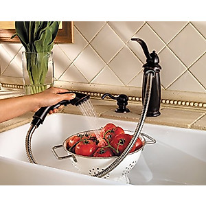 Pfister LG5327YY Marielle 1-Handle Pull-Out Kitchen Faucet in Tuscan Bronze, Water-Efficient Model