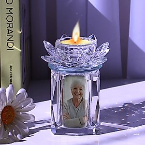 Contid Mini Urns Crystal Ashes Cremation Keepsake Photo Urn Small Urns Cremation Funeral Picture Ashes Holder Urns for Human or Pet to Remember Your Loved One Lost