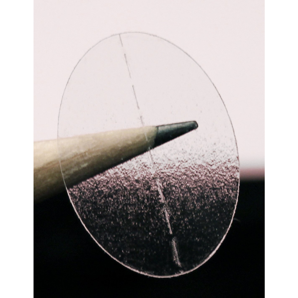 ChromaLabel 3/4 x 1 Inch Oval Clear Labels, Library Supplies, Envelope Sealer Perforated Clear Stickers - 1000 Pieces of Envelope Seal Stickers per Roll