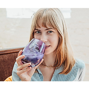 Disney Nightmare Before Christmas Jack Skellington Purple Stemless Wine Glass