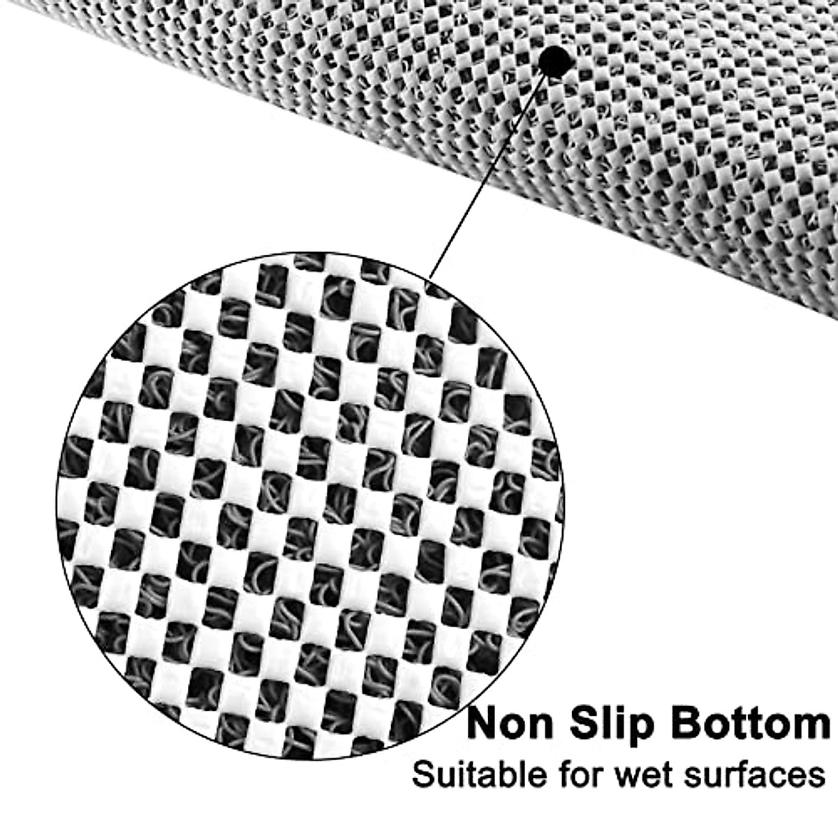 Leotruny PVC Non Slip Square Shower Mat 21 x 21 Inches Shower Floor Mat for Bathroom Textured Surface (C04-Mix Color, 21''X21'')