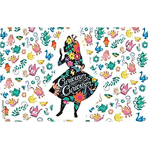 Tervis Disney - Alice In Wonderland - Curiouser Made in USA Double Walled Insulated Tumbler Cup Keeps Drinks Cold & Hot, 16oz, Classic