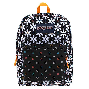 JanSport T501 Superbreak Backpack 2014 Winter Collection (Black Floral Geo)