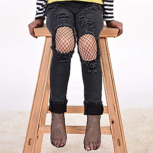 High Waist Tights Fishnet Stockings, Girls Mesh Stockings Toddler Kids Baby Fishnet Stockings Black Pantyhose Tights