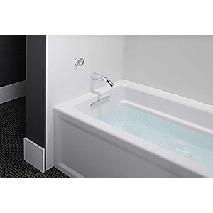 KOHLER K-1123-LA-0 Archer 60-Inch x 32-Inch Alcove Bath with integral apron, integral flange and left hand drain, White, one-size