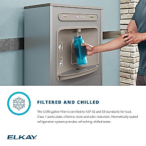 Elkay DSSBF8S ezH2O Floor Standing Bottle Filling Station, Stainless Steel