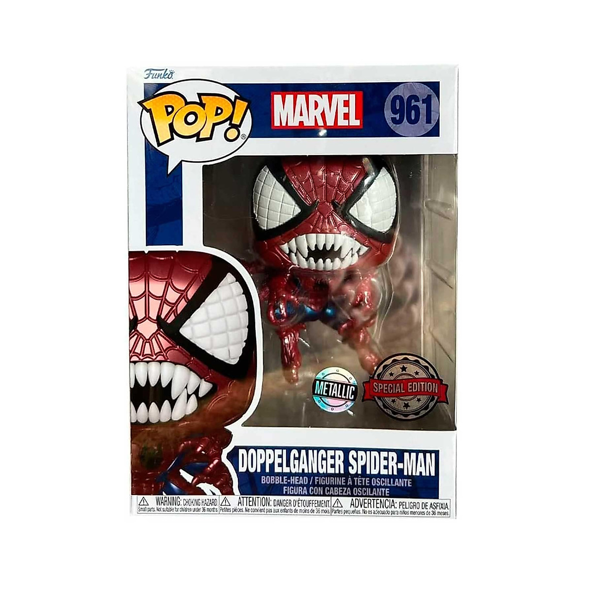 Funko Marvel Pop! Doppelganger Spider-Man Vinyl Bobble-Head 2021 L.A. Comic Con Exclusive