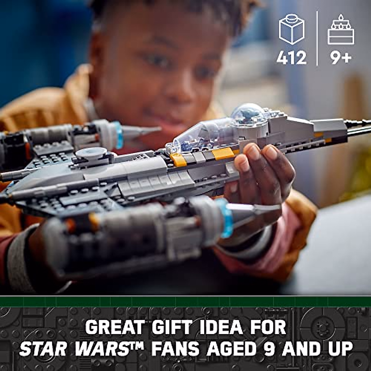 LEGO Star Wars The Mandalorian's N-1 Starfighter 75325 Building Set - The Book of Boba Fett, Featuring Baby Yoda Grogu and Droid Toy Figures, Birthday Gift idea for Kids, Boys & Girls Ages 9+