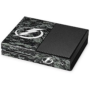 Skinit Decal Gaming Skin Compatible with Xbox One Console - Officially Licensed NHL Tampa Bay Lightning Camo Design