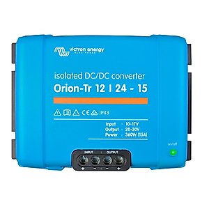 Victron Energy Orion-Tr IP43 12/24-Volt 15 amp 360-Watt Isolated DC-DC Converter