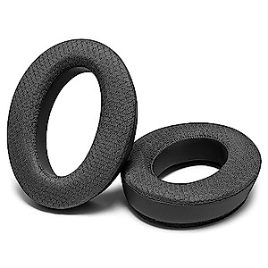 WC Freeze QC35 - Cooling Gel Ear Pads for Bose QC35 & QC35ii (QuietComfort 35) Headphones & More | Breathable Sports Fabric, Cooling Gel, Extra Thick & Cooler for Longer | Black