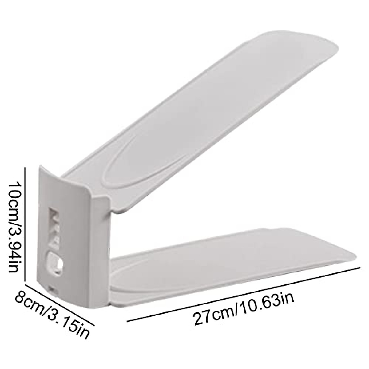 NULYUNZE Double Layer Shoe Slot Organizer - Flexible Built-in Design Shoe Storage Rack - Double Layer Shoe Rack Organizer Holder Dustproof