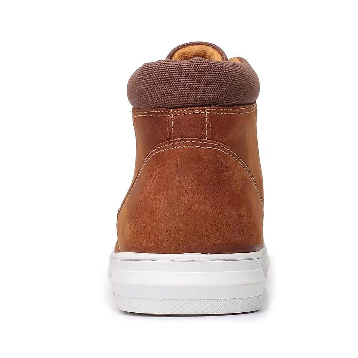 Arkbird Casual Sneaker Shoes, Lace-up Leather Chukka Boots for Men, Tan 9.5