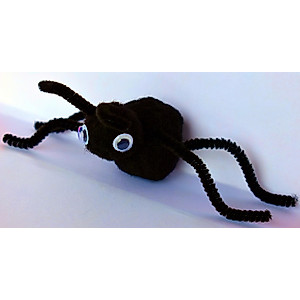 2 inch Black Pom Poms Balls Pompom (30 Pack) Large for Kids Arts and Crafts