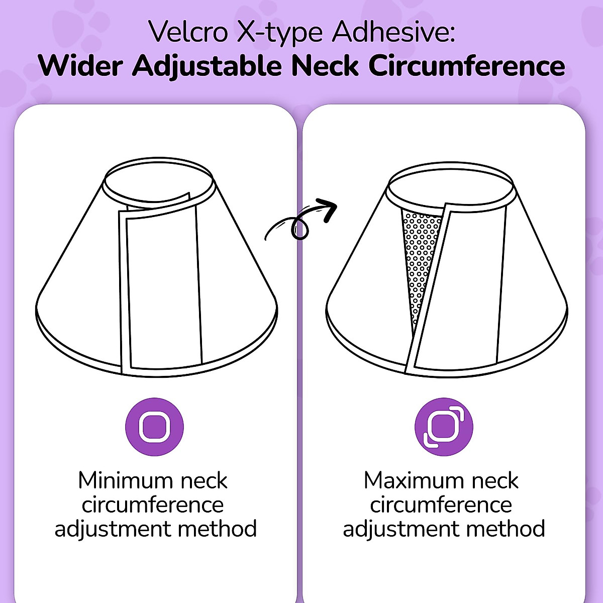 ipetstation Dog Cone Collar for Dogs After Surgery Extra Long, Adjustable Comfy Dog Elizabethan Pet Collar Cone for Large Dogs Anti-Lick Protective Wound (L (Neck Girth: 12.6-17.3in))