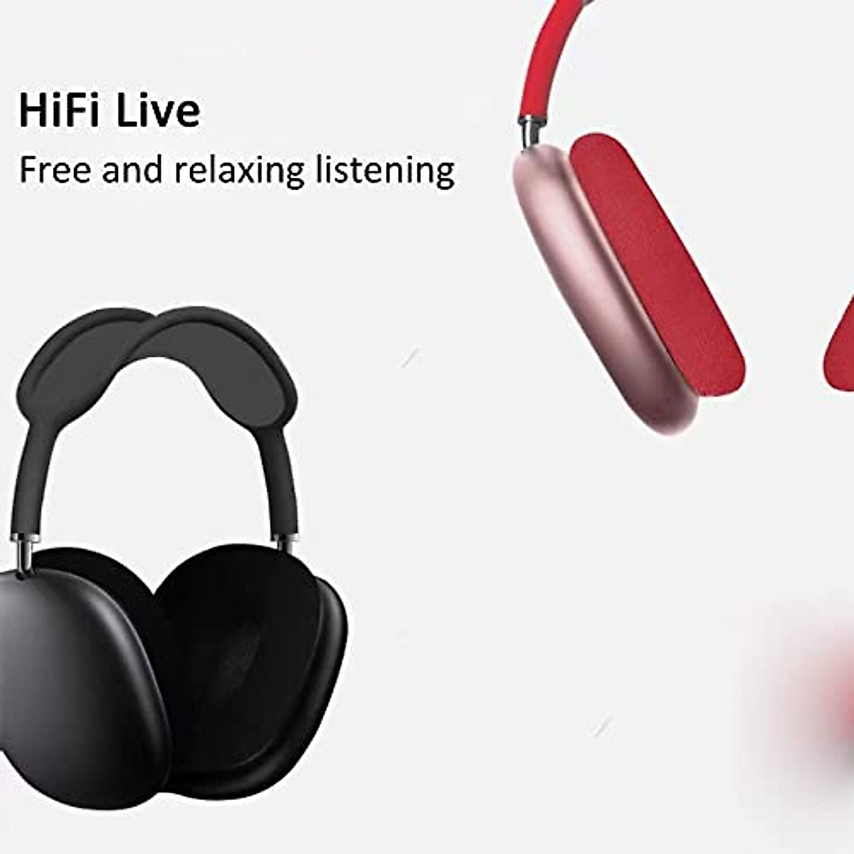 P9 Wireless Bluetooth Headphones, HiFi Stereo Over Ear Headset with Microphone Sports Noise Cancelling Earphones for Travel/Home/Office (Blue)