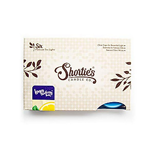 Lemon Blueberry Twist Premium Tealight Candles - Highly Scented with Essential & Natural Oils - 6 Blue Tea Lights - Beautiful Candlelight - Made in The USA - Fruit & Berry Collection