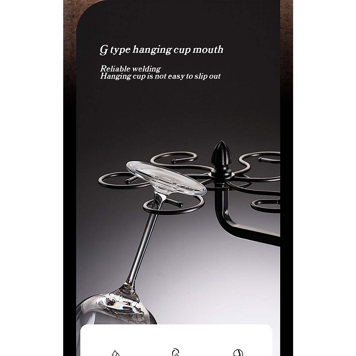 NILICAN Red Wine Stemware Racks Kitchen Bar Table Decoration Metal Drying Rack Wine Glass Holder Cutlery Storage Rack