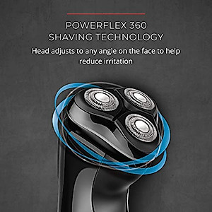 Remington PR1235 R3 Power Series Rotary Shaver, Men's Electric Razor, Electric Shaver, Black