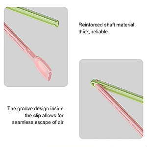 GHRYTY Food Sealing Clip,Food Bag Chip Clips,Tulip Shape Sealing Clip with Magnetic Storage Box,Food Sealer Clamp,Food Package Sealer,Chip Bag Clips for Home, Office, School(Pink)