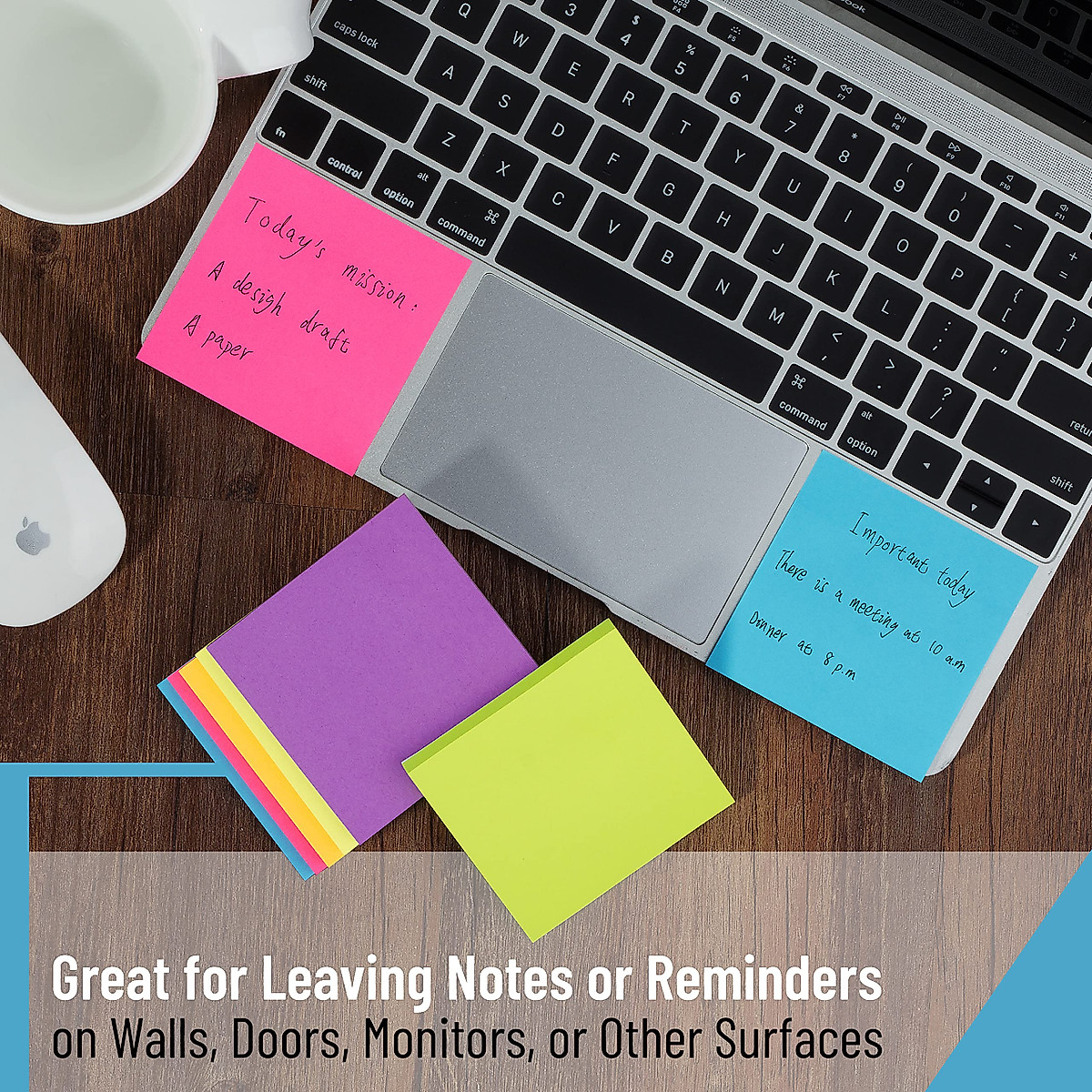 Mr. Pen- Sticky Notes, Sticky Notes 3x3, 12 Pads, Colored Sticky Notes, Sticky Notes, Sticky Note Pads, Stick Notes, Sticky Pad, Colorful Sticky Notes Pack, 3x3 Sticky Notes