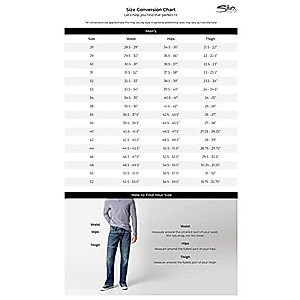 Silver Jeans Co. Men's Gordie Relaxed Fit Straight Leg Jeans, Medium Vintage, 38W x 32L