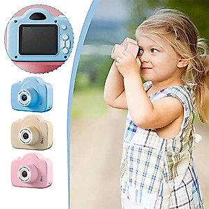 Digital Camera, Kids Camera Waterproof HD Dual Camera Sports Camera, Shockproof Anti-Fall Compact Portable Mini Point and Shoot Camera, Gift for Girls Boys