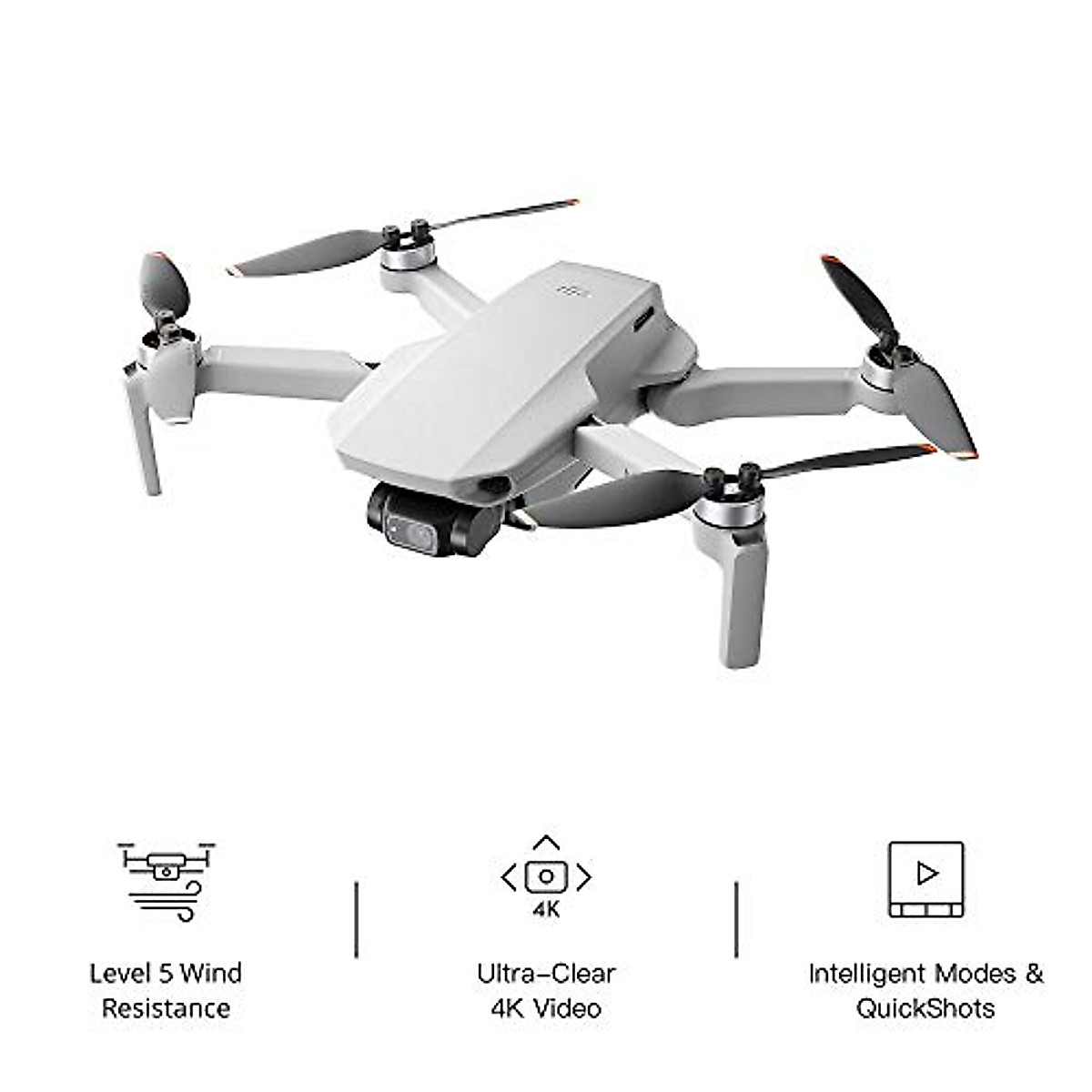 DJI Mini 2 Ultralight & Foldable Drone Quadcopter with Remote Controller - Gray (Renewed)