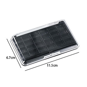 2Pcs Empty Makeup Palette 24 Grids Eyeshadow Palette Refillable Makeup Case Lipstick Container for Lipstick Eyeshadow Blusher Cosmetics