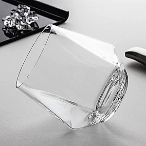 GRANDTIES 12oz Diamond Unbreakable TRITAN Cup set of 4, Plastic Drinking Glasses, BPA-free Stemless Wine Glass, Dishwasher Safe Tumbler, Made in Taiwan- Whisky, Cocktail, Pool, Highball, Party