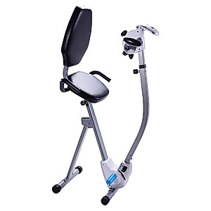 Stamina Seated Upper Body Exercise Bike - Smart Workout App, No Subscription Required Gray