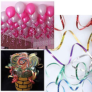 Gold Curling Ribbon Balloon String Party Decorative Supplies Balloon Roll Gift Wrapping Ribbons,500 Yards