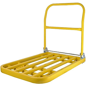 Generic Platform Hand Trucks Shopping Cart, Folding Cart with Wheels, Aluminum Alloy Trolley, Maximum Load Capacity 200Kg/440Lb