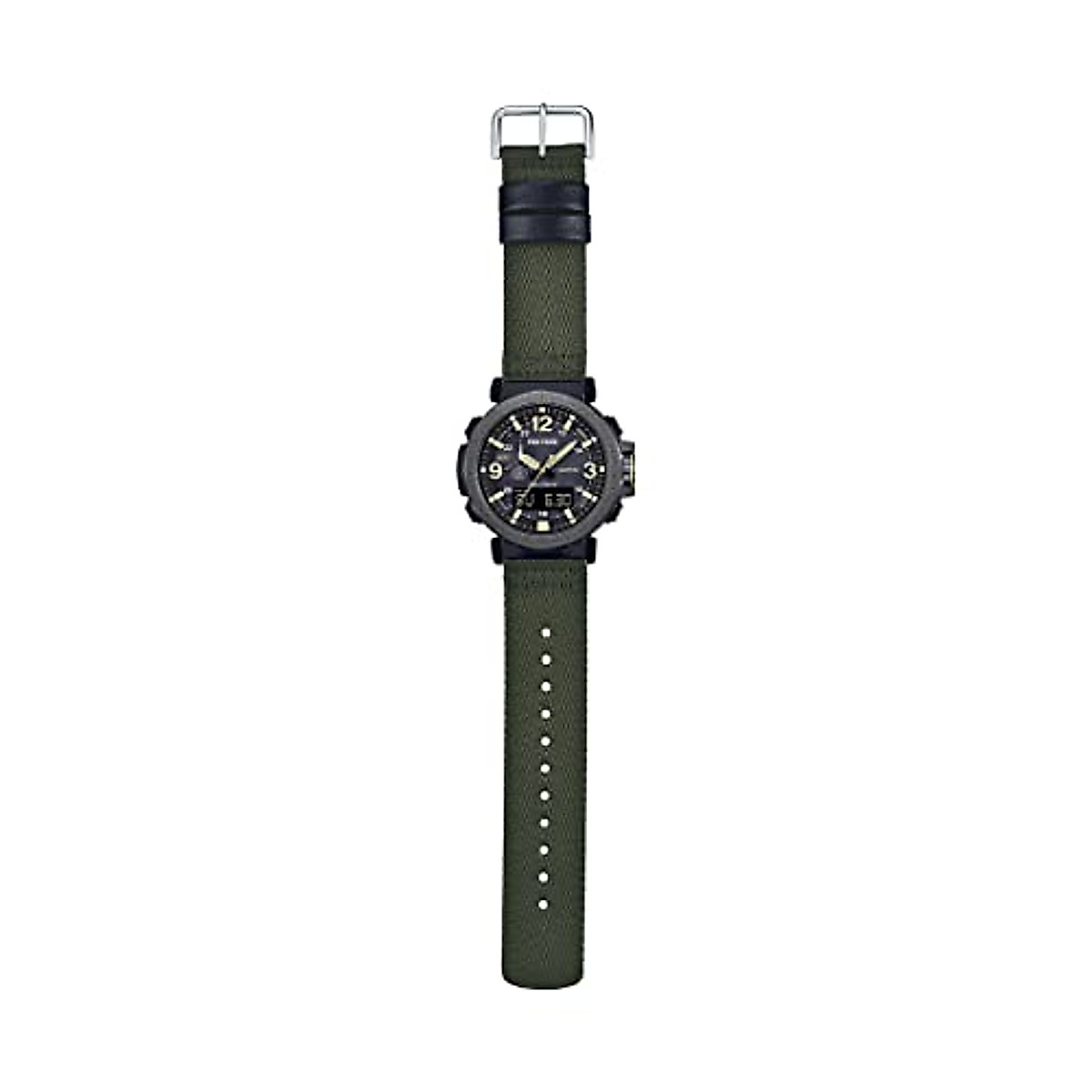 Casio Men's PRG-600YB-3CR PRO TREK Analog-Digital Display Quartz Green Watch (PRG600YB-3)