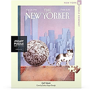 New York Puzzle Company - New Yorker Cat Walk - 500 Piece Jigsaw Puzzle