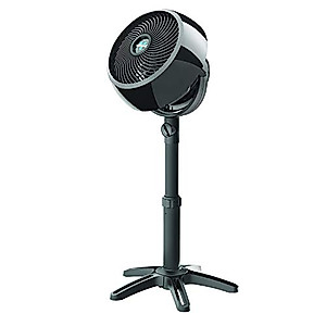 Vornado 7803 Large Pedestal Whole Room Air Circulator Fan with Adjustable Height, 3 Speed Settings, Removable Grill for Cleaning, Black & 133 Compact Air Circulator Fan