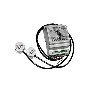 XAXAX Water Flow Meter, High and Low Liquid Level Controller, Non-Contact Intelligent Automatic Water Filling and Drainage Sensor,Gallon, QTS, PTS, L, m³(C350-2P 1m)