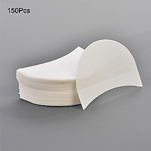 Faiteary 150pcs Eyeshadow Shields, Lint Free Eyeshadow Stencil Gel Pad Under Patches, Prevent Makeup Residue for Eyelash Extensions, Eyeliner, Lip and Tinting Makeup