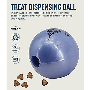Planet Dog Orbee-Tuff Essentials Lavender Scented Interactive Dog Ball Treat Dispenser Toy, Purple