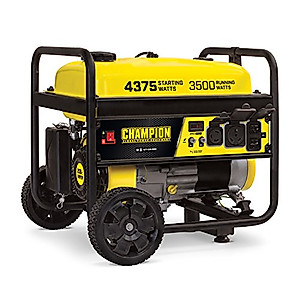 Champion Power Equipment 100522 4375/3500-Watt RV Ready Portable Generator with Wheel Kit, CARB