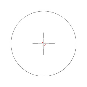 Trijicon VCOG VC18 1-8x28mm Rifle Scope, 34 mm Tube, First Focal Plane, Black, Red VC18-C-2400001