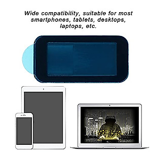 Laptop Camera Cover, Anti-peep Webcam Cover for Desktops for Smartphones for Laptops for Tablets(Black)