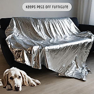 Pet Repeller Furniture Pad Sofa & Couch Mat, SILVER, 72"