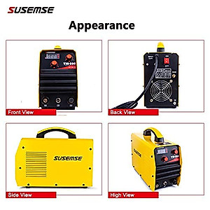 TOSENBA TIG Welder Stick Arc Welder Machine 200Amp Dual Voltage TIG Welding 110/220V DC IGBT Inverter Digital Display Portable 2 in 1 Multi-process Tig/MMA Welding Machine