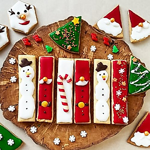 4 x 1 Inch Cookie Stick Cutter, Multi Cutter for 6 pieces, Rectangle-Shaped Dough, Fondant Multicutter (Cookie Sticks (4x1 inch))